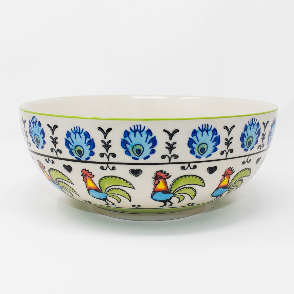 Hand-Painted Rooster Bowl – Old Country Market