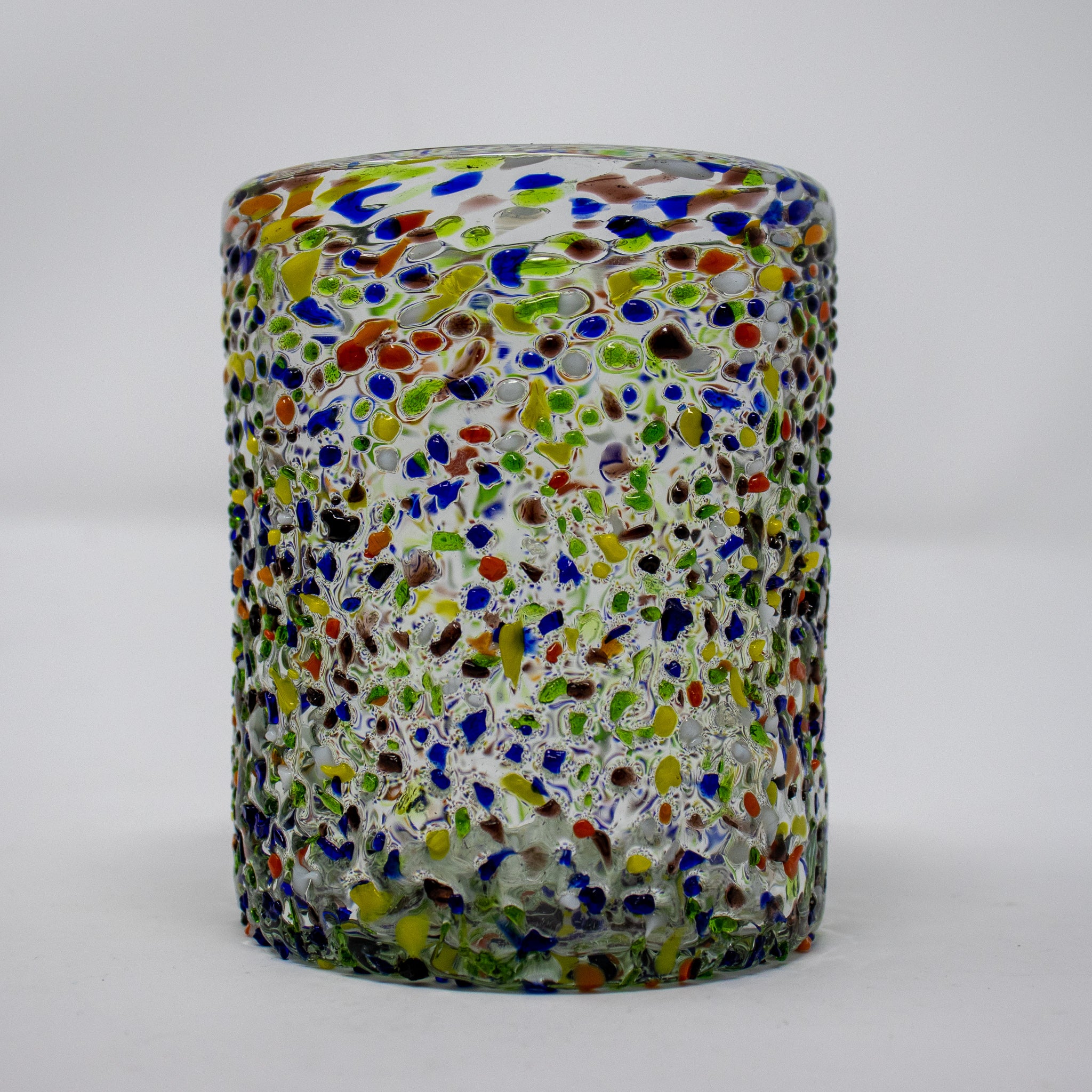 Handblown Mexican Glass With Confetti - Artisan Mexican Glassware – Old ...